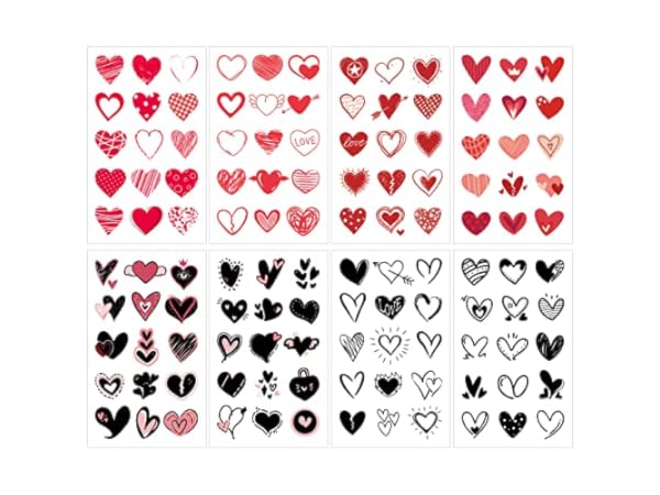 The 10 Best Heart Temporary Tattoos of 2024 (Reviews) - FindThisBest