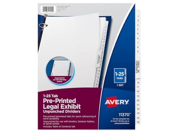 The 4 Best Paper Legal Index Dividers of 2026 (Reviews) - FindThisBest