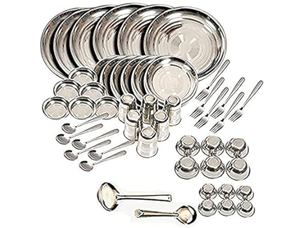 The 10 Best Stainless Steel Dinnerware Sets of 2024 (Reviews ...